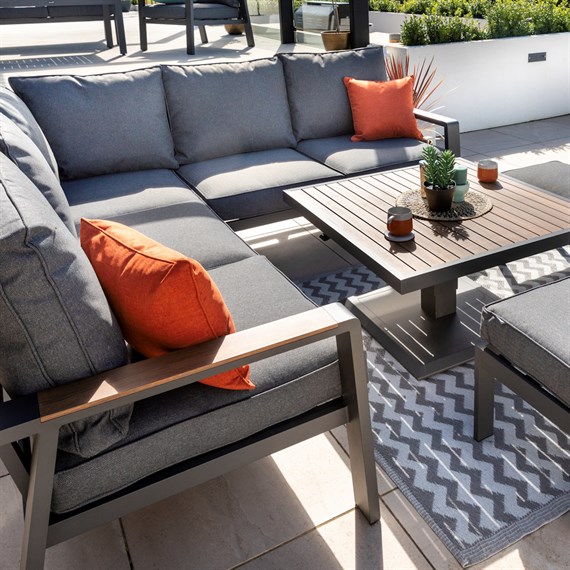 Hartman Asher Mini Modular Corner Outdoor Garden Furniture Set with ...