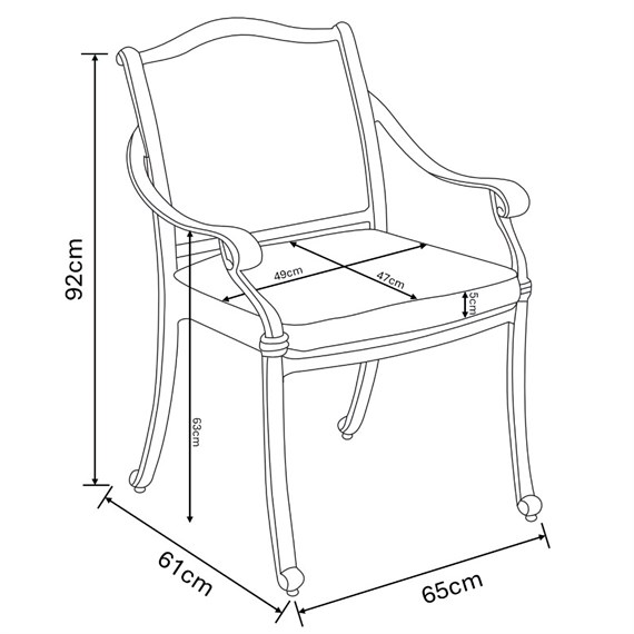 Hartman Capri Amber & Bronze 8 Seat Rectangular Dining Outdoor Garden ...