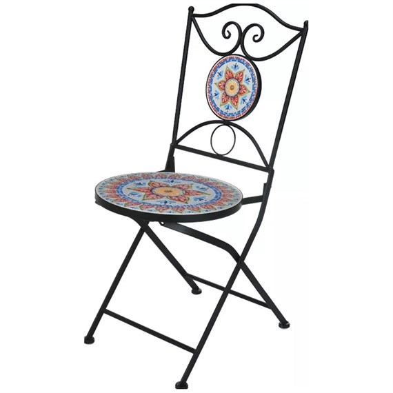 Koopman 2 Seat Patterned Ceramic Garden Bistro Table Set (X75000320)